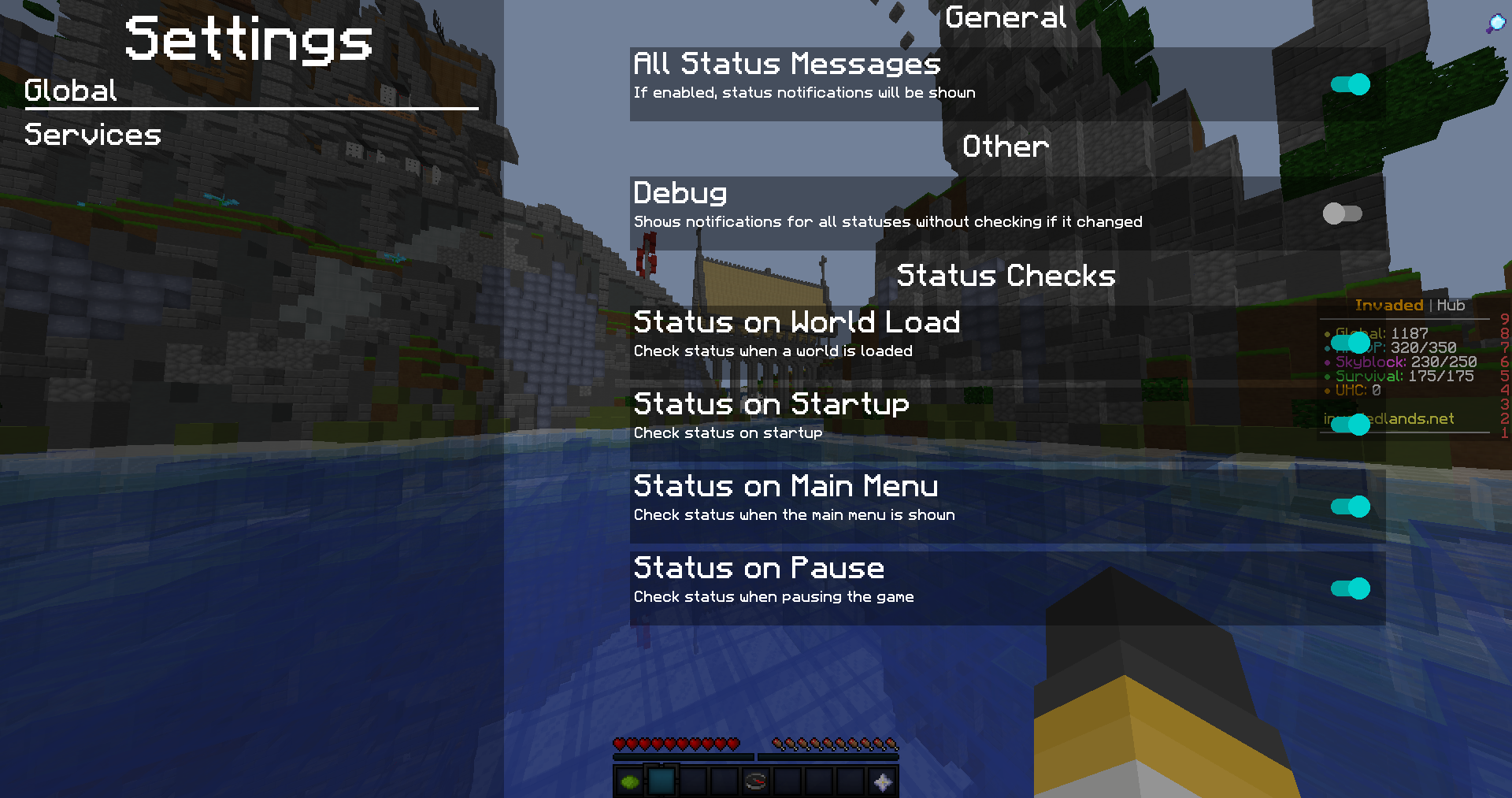 GitHub - GamingGeek/MojangStatus: A simple yet customizable mod to show ...