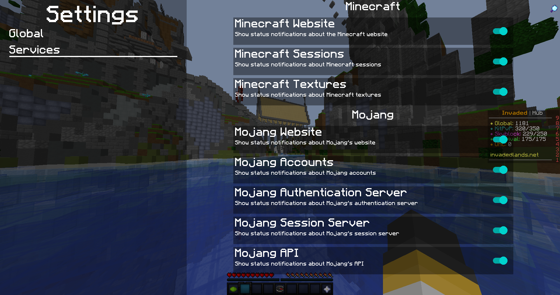 GitHub - GamingGeek/MojangStatus: A simple yet customizable mod to show ...